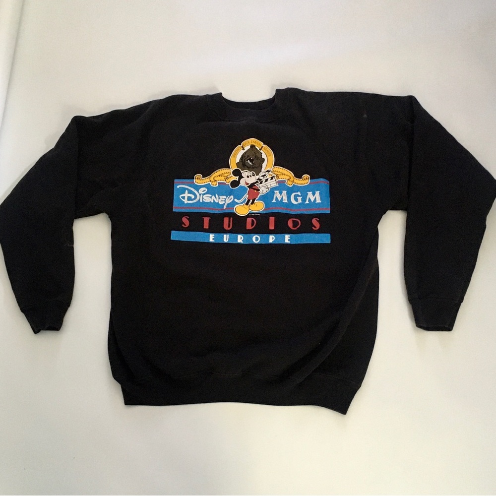 Vintage-Disney Mgm Studios Europe Sweatshirt - Gem